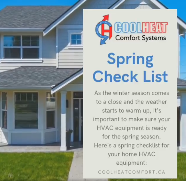 Spring Check List – CoolHeat Comfort Systems